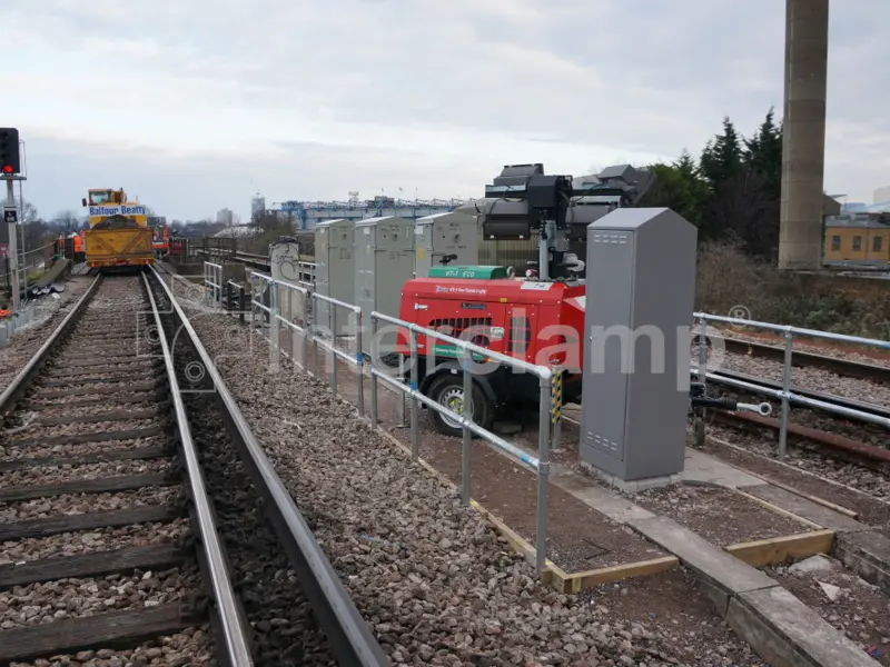 Interclamp Railway Personnel Safety Guardrail