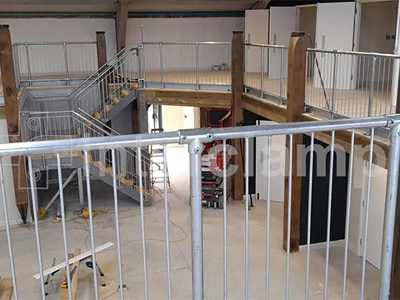 Interclamp Indoor Modular Barrier Fall Protection