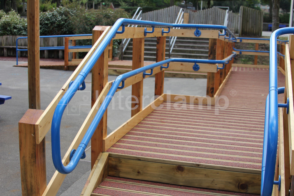 DDA Compliant School Access Ramp Handrails from Interclamp