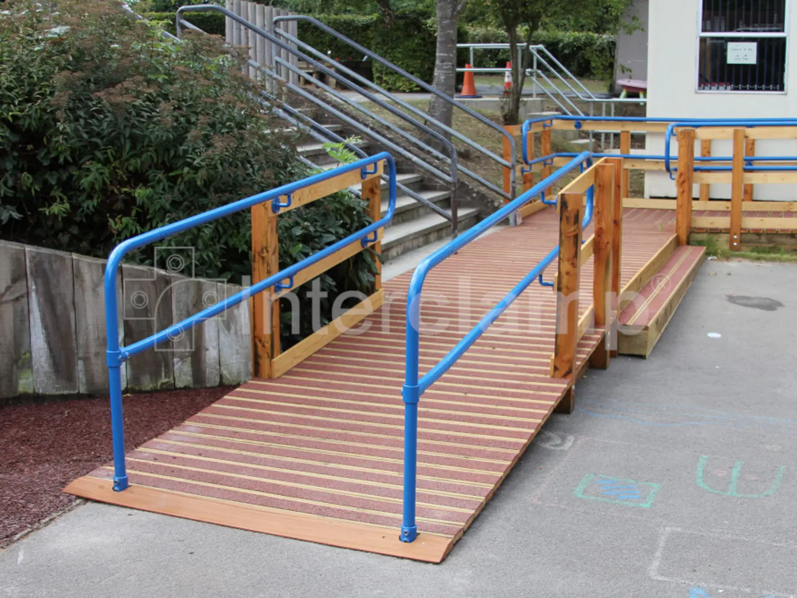 DDA Compliant School Access Ramp Handrails from Interclamp